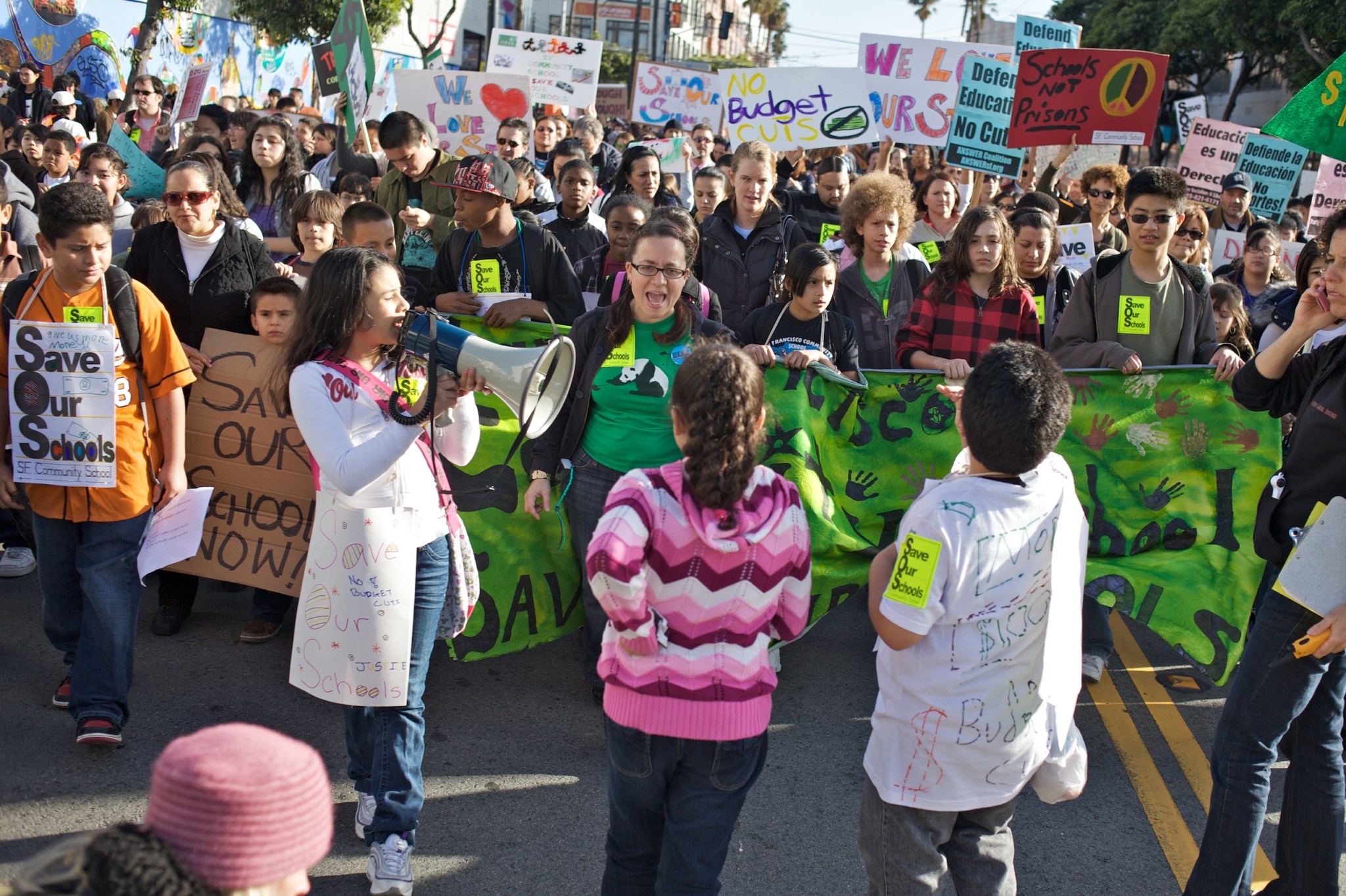 Lesson in SF grade schools: protest education cuts - San Francisco ...
