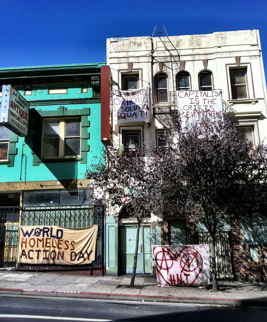 Empty S.F. hotels occupied in World Homeless Day protest - San ...