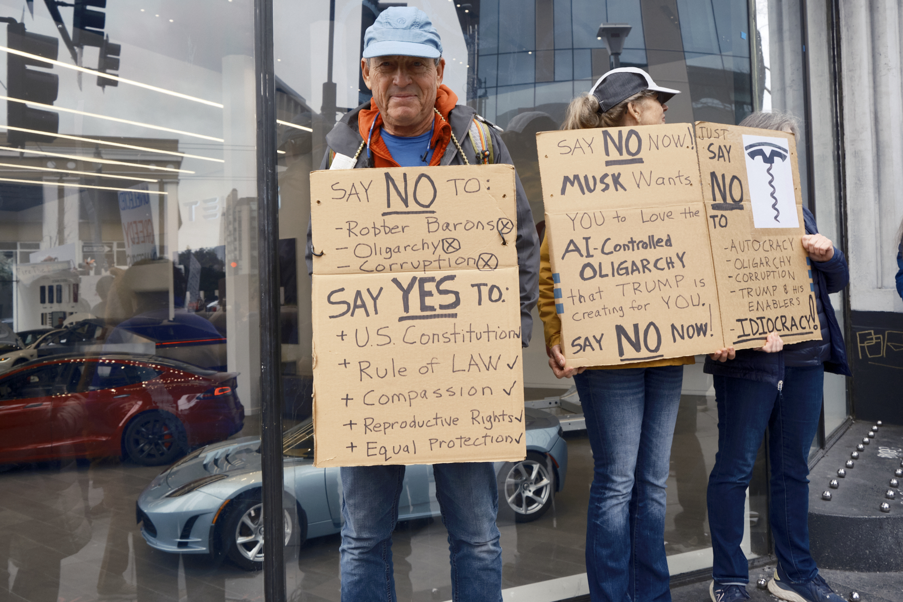 Tesla Becomes Lightening Rod for Political Protest in SF
