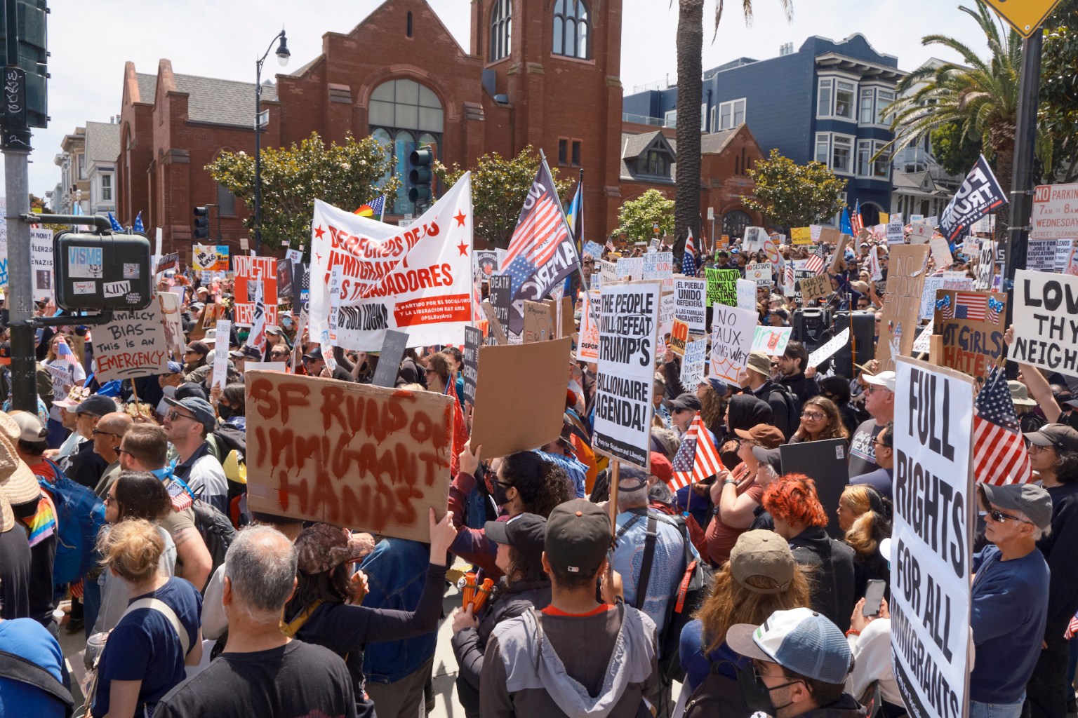 ‘No Kings’ March Draws Huge SF Crowd