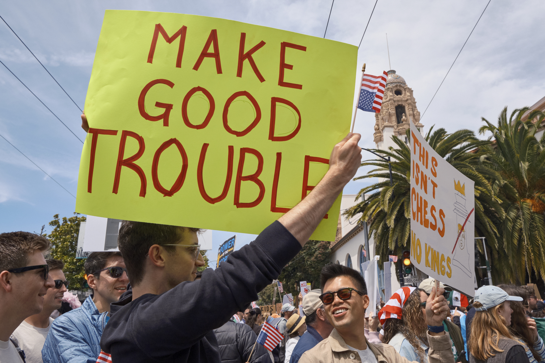 ‘No Kings’ March Draws Huge SF Crowd